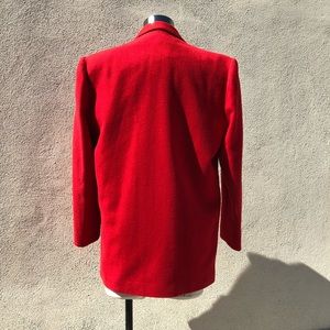 Jackets & Coats | Vintage Red Wool Jacket | Poshmark
